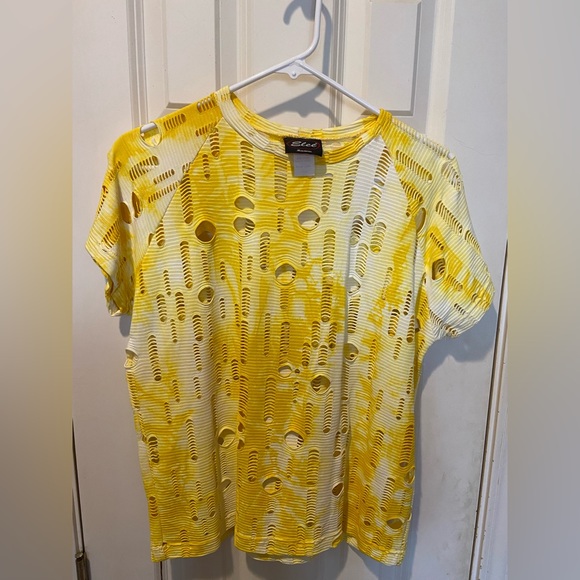 Elee Menswear | Shirts | Mens Yellow Raggedy Sexy Shirt | Poshmark